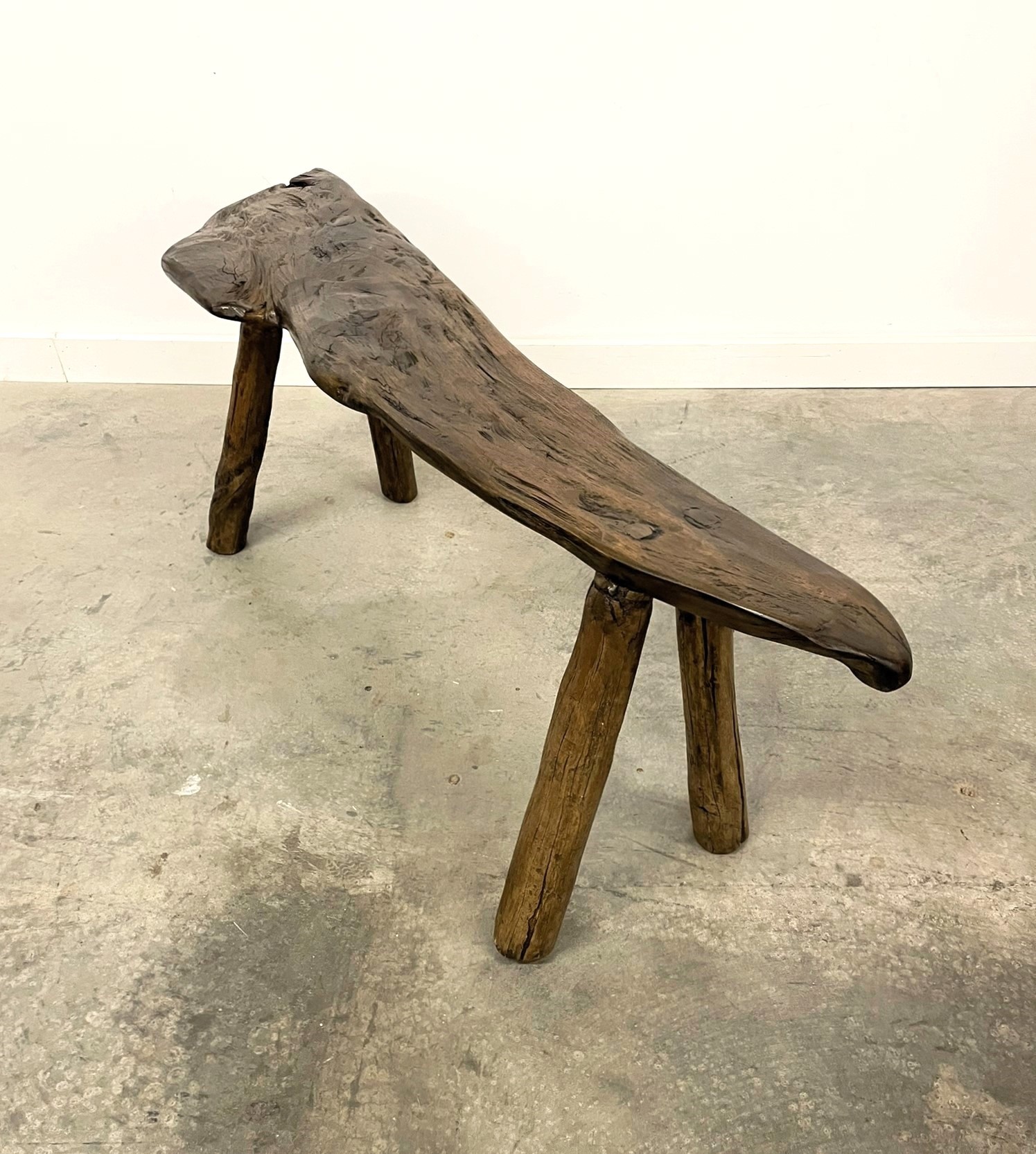 Primitive Freeform Bench Reclaimed Teak Wood | Gado Gado