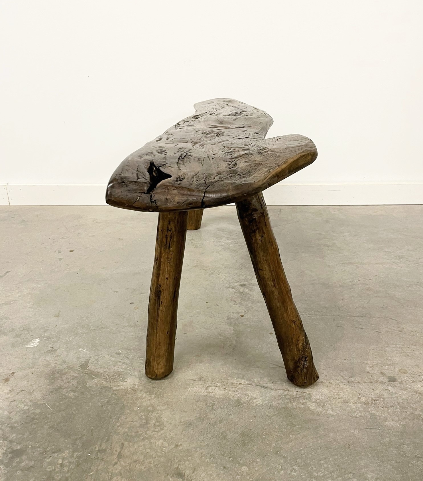 Primitive Freeform Bench Reclaimed Teak Wood | Gado Gado