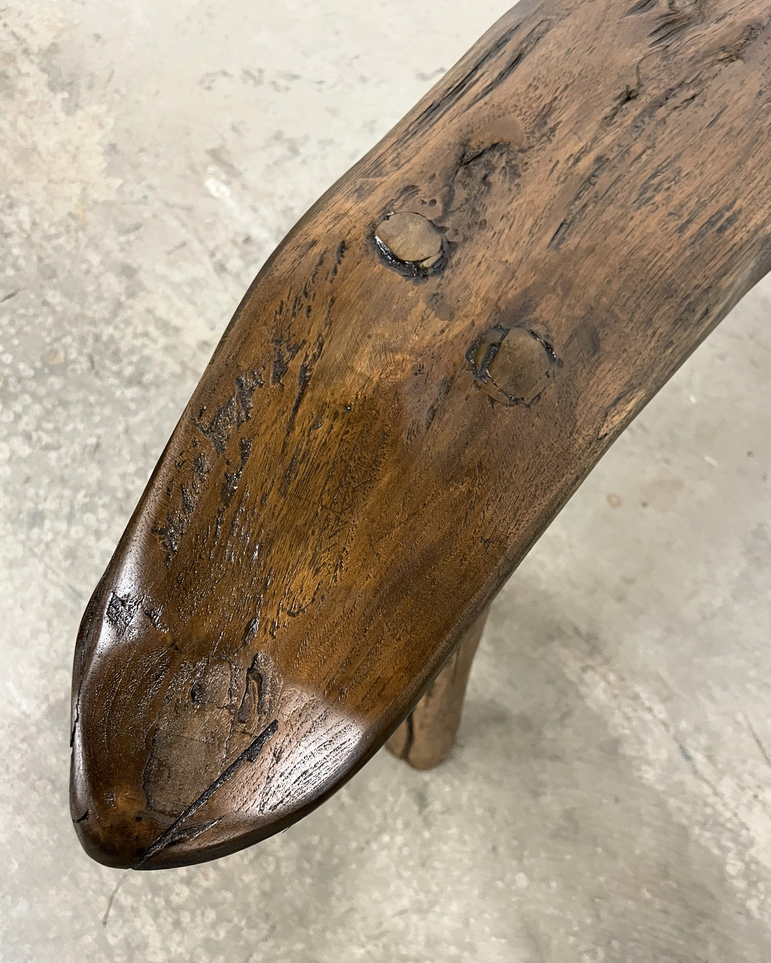 Primitive Freeform Bench Reclaimed Teak Wood | Gado Gado